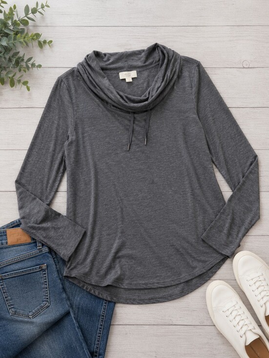 Charlie Paige | Tops | Charlie Paige Lightweight Cowl Neck Top | Poshmark